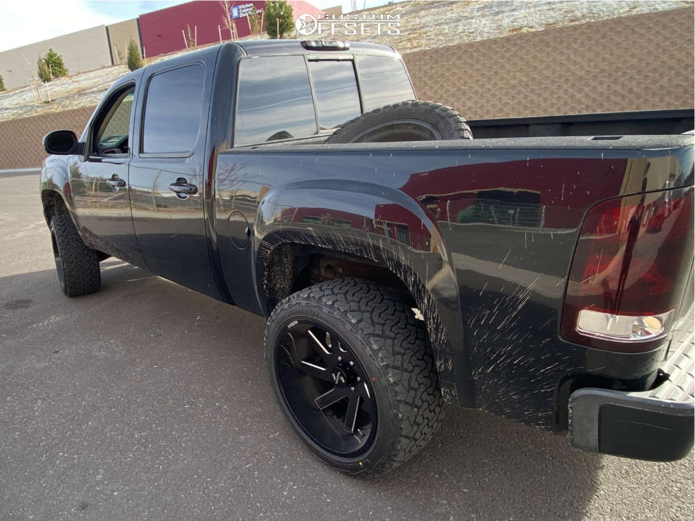 2009 GMC Sierra 1500 with 22x12 -51 ARKON OFF-ROAD Lincoln and 33/12 ...