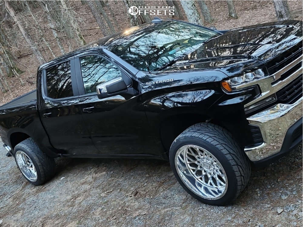 2021 Chevrolet Silverado 1500 with 22x12 -44 Hostile Forged Savage and ...