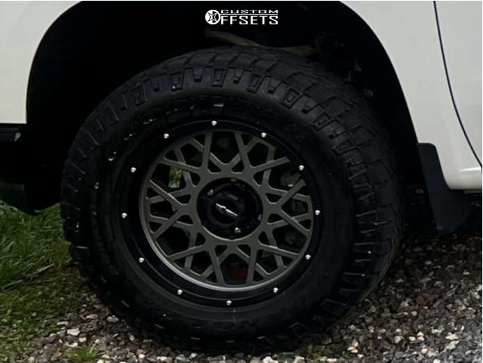 2021 Chevrolet Silverado 1500 with 18x9 -12 Vision Rocker and 275/65R18 ...
