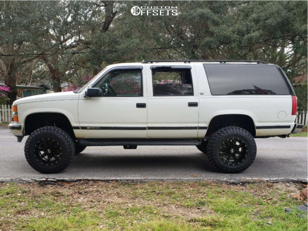 1998 Chevrolet K1500 Suburban with 18x12 -44 Moto Metal Mo962 and 35/12 ...