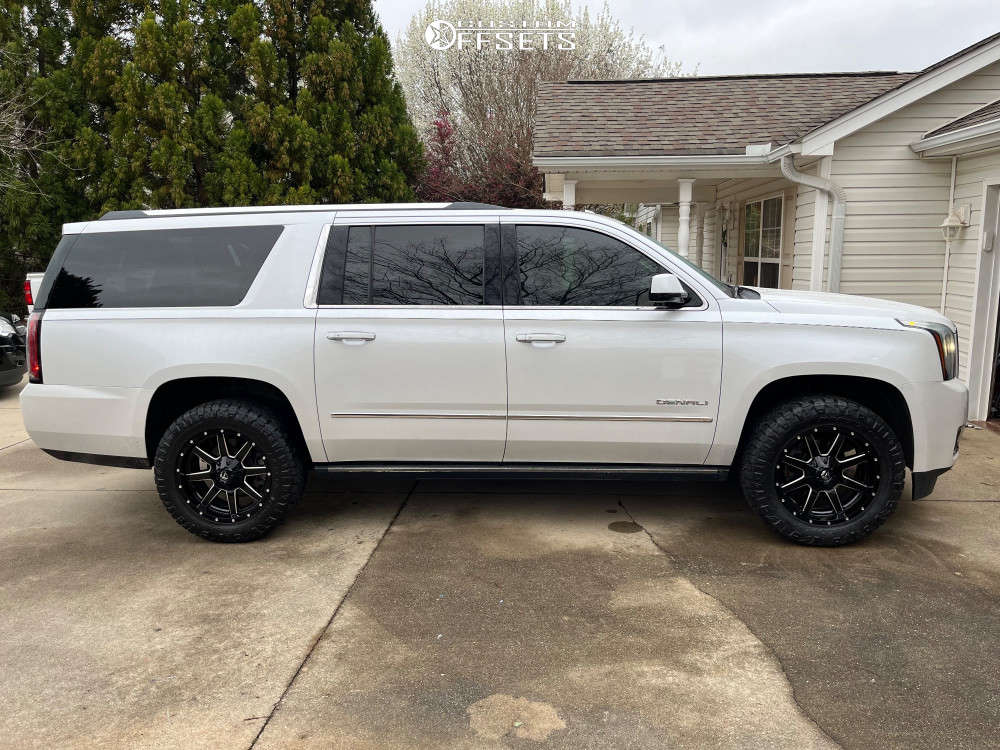 2016 GMC Yukon XL with 20x9 -8 Fuel Maverick and 275/60R20 Nitto Ridge ...