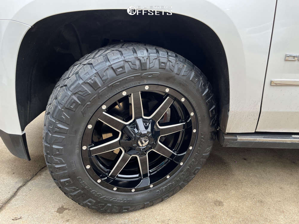 2016 GMC Yukon XL with 20x9 -8 Fuel Maverick and 275/60R20 Nitto Ridge ...
