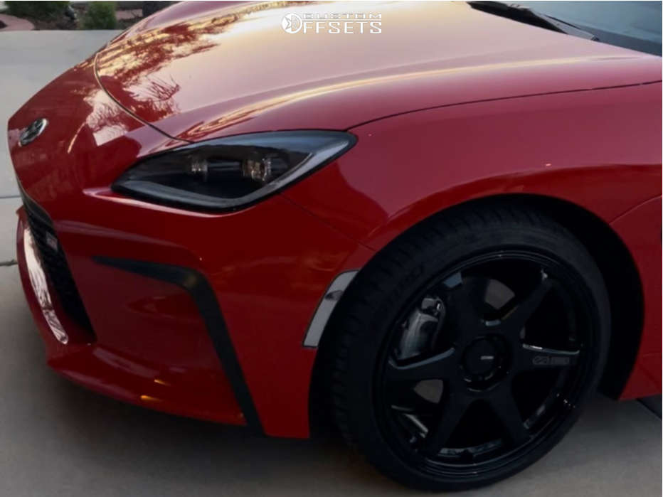 2023 Toyota GR86 with 18x8.5 45 Enkei T6r and 245/40R18 Michelin Pilot Sport 4 S and Stock ...