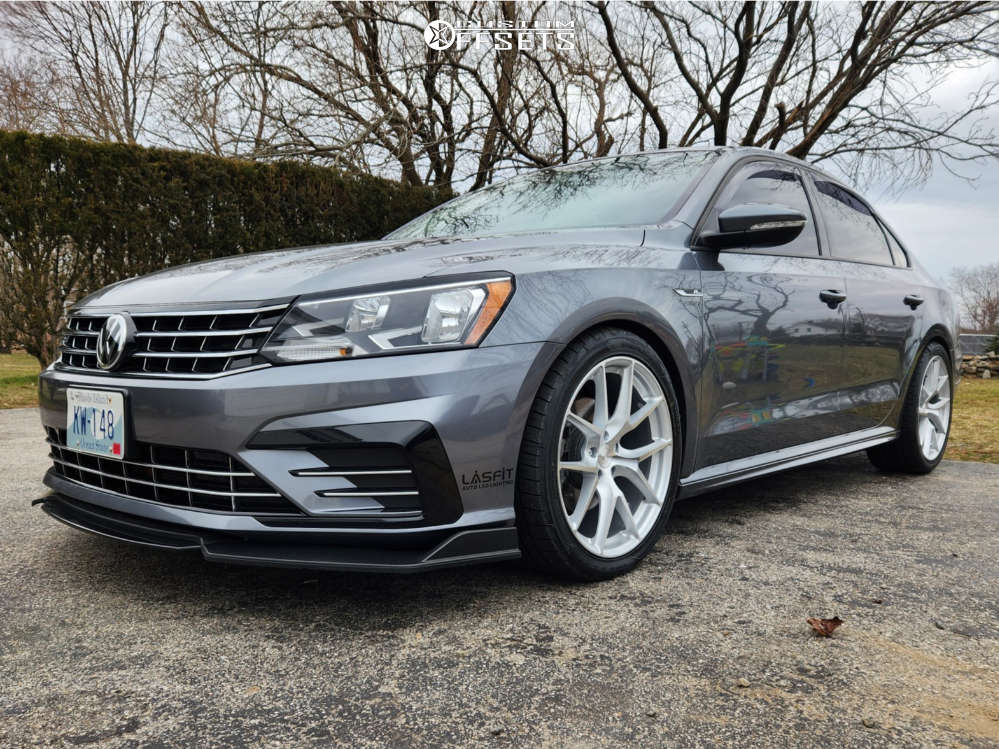 2018 Volkswagen Passat with 19x8.5 35 Aodhan Aff7 and 245/40R19 Nitto ...