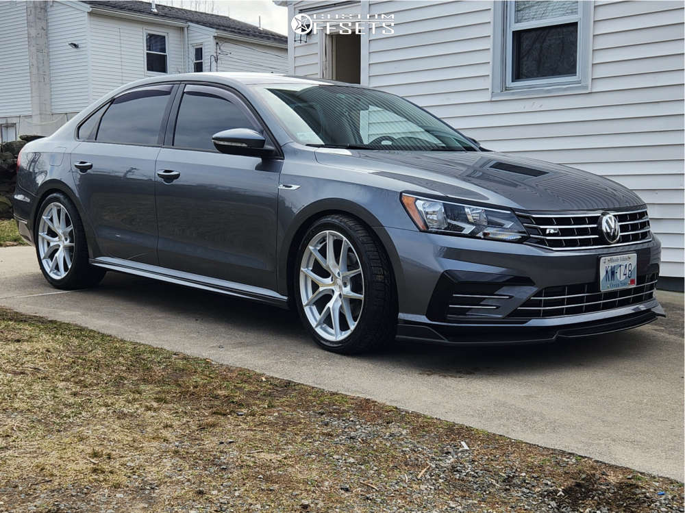 2018 Volkswagen Passat with 19x8.5 35 Aodhan Aff7 and 245/40R19 Nitto ...