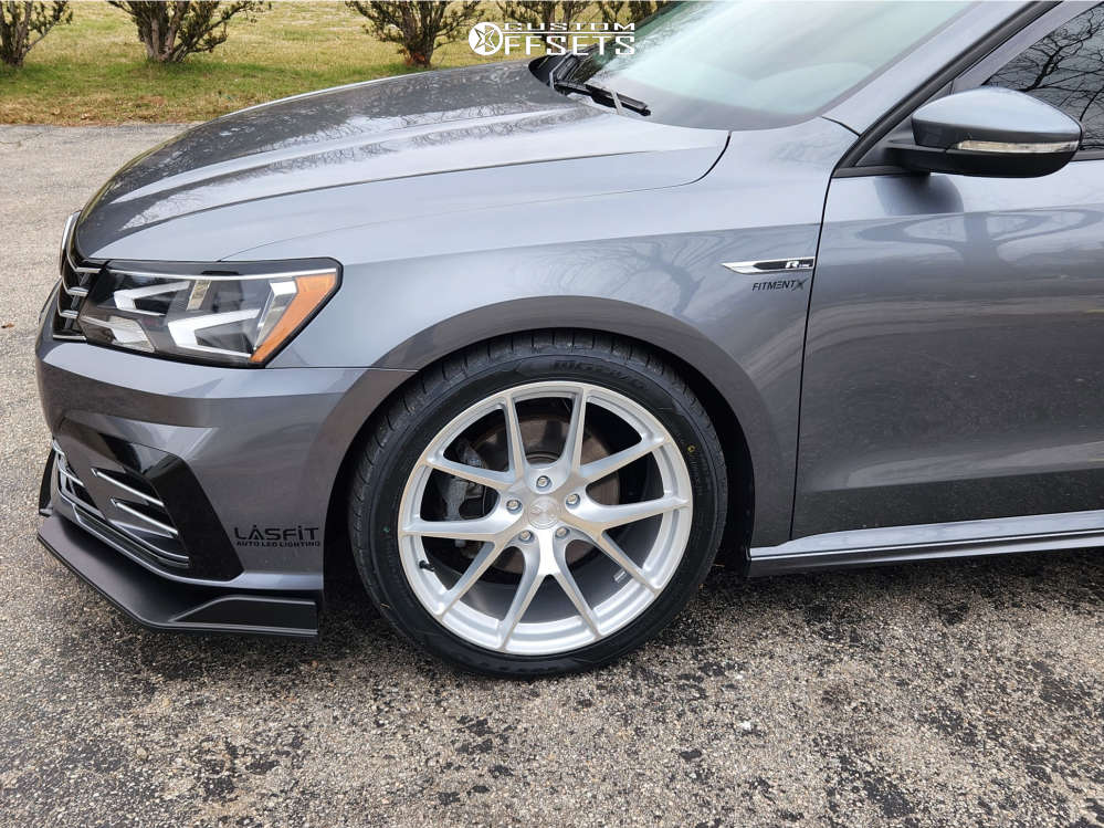 2018 Volkswagen Passat with 19x8.5 35 Aodhan Aff7 and 245/40R19 Nitto ...