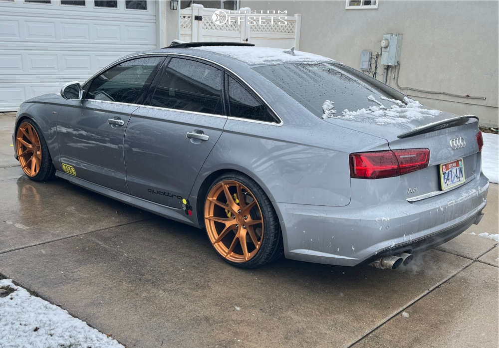 2017 Audi A6 Quattro with 20x10.5 35 Aodhan Aff7 and 255/30R20 Delinte ...