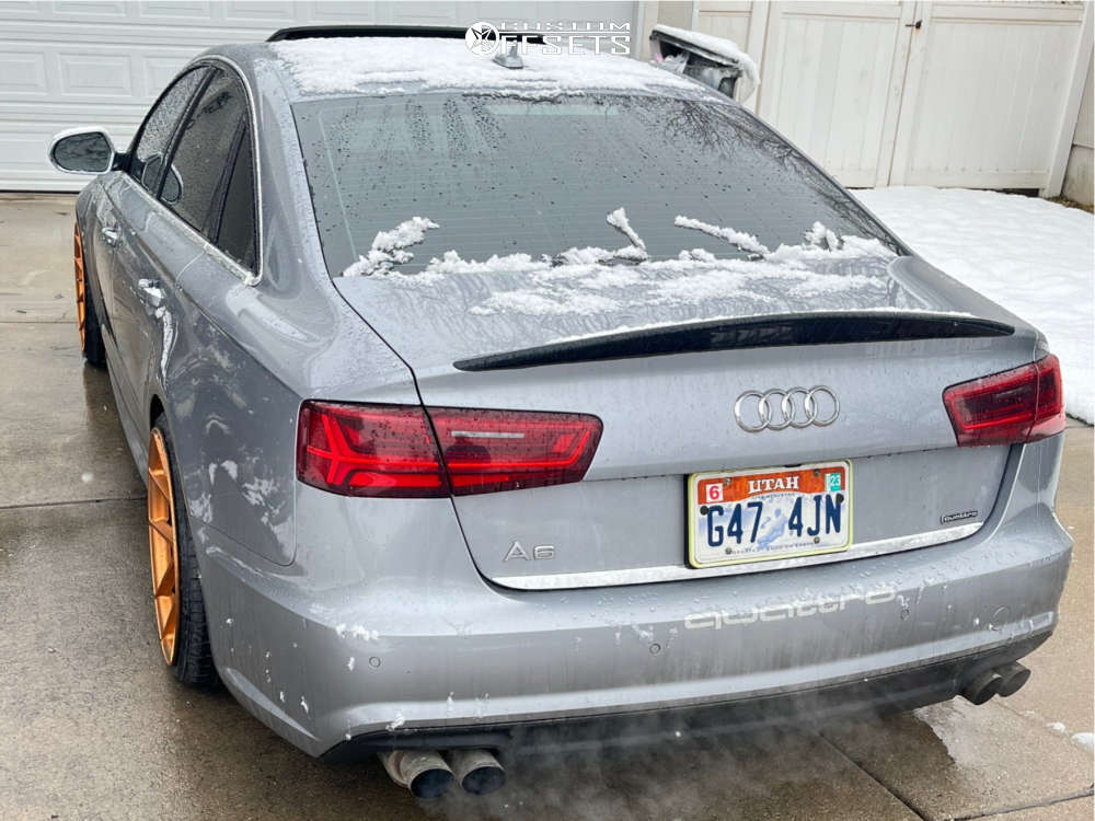 2017 Audi A6 Quattro with 20x10.5 35 Aodhan Aff7 and 255/30R20 Delinte ...