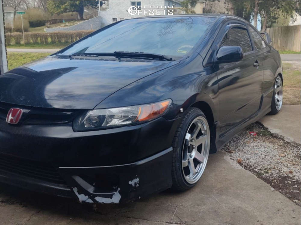2006 Honda Civic with 17x9 42 AVID1 Av6 and 205/40R17 Vercelli Strada ...