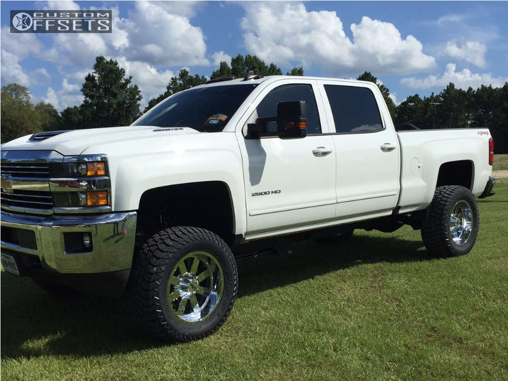 2017 Chevrolet Silverado 2500 HD with 20x10 -24 Moto Metal MO962 and 35 ...