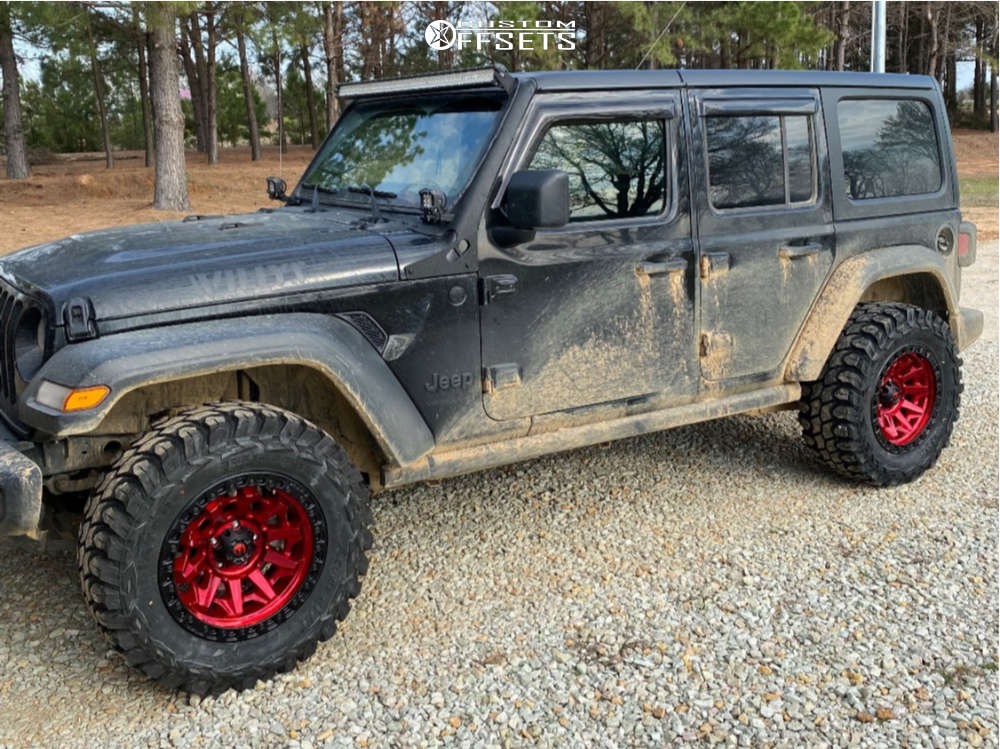 2021 Jeep Wrangler with 18x9 -12 Fuel Covert and 33/12.5R18 Gladiator ...