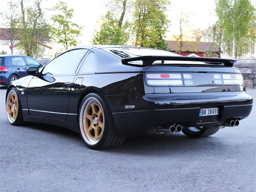1996 Nissan 300ZX with 19x9.5 33 Work Meister L1 3p and 245/30R19 ...