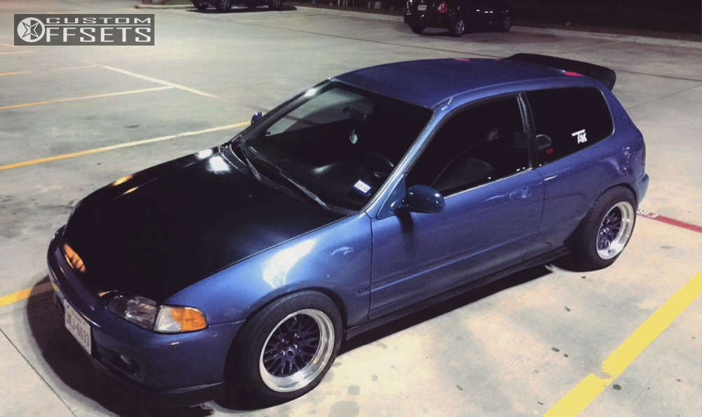 1993 Honda Civic with 15x8 0 XXR 531 and 195/55R15 Accelera Phi and ...