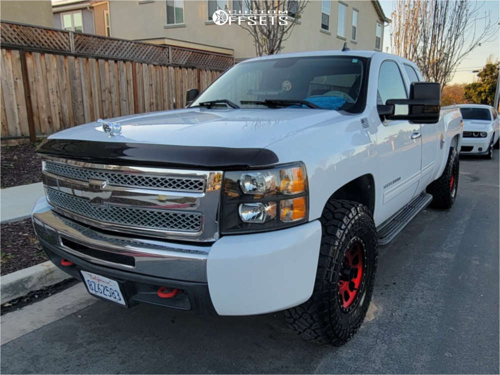 2010 Chevrolet Silverado 1500 with 17x8.5 0 Method Mr305 and 35/12.5R17 ...