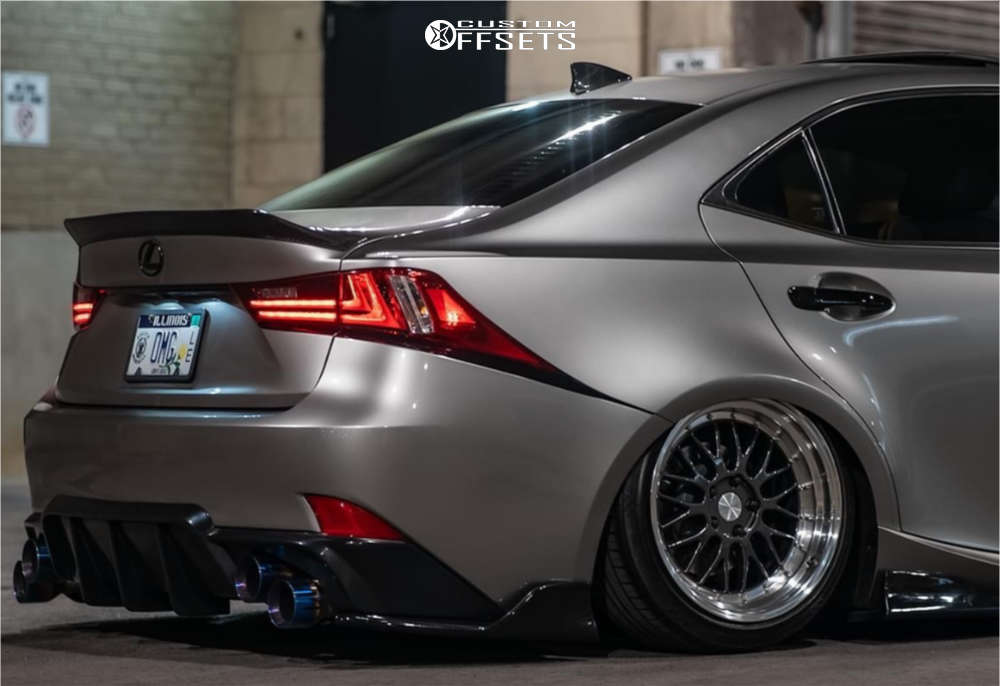 2014 Lexus IS250 with 18x9.5 35 ESR Sr05 and 225/40R18 Kumho Ecsta PS31 ...