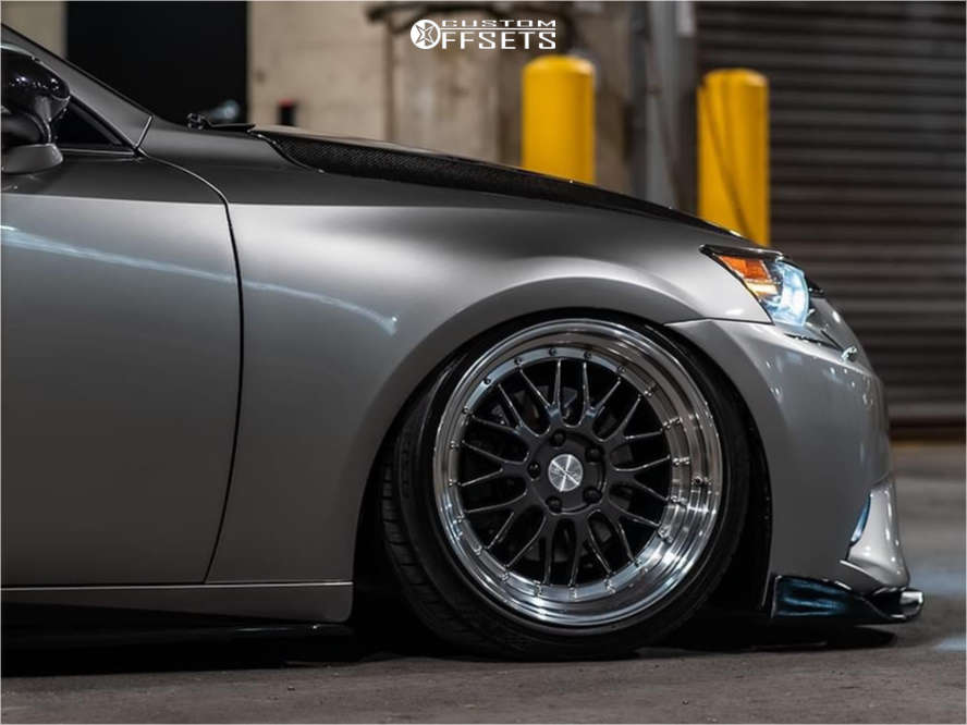 2014 Lexus IS250 with 18x9.5 35 ESR Sr05 and 225/40R18 Kumho Ecsta PS31 ...
