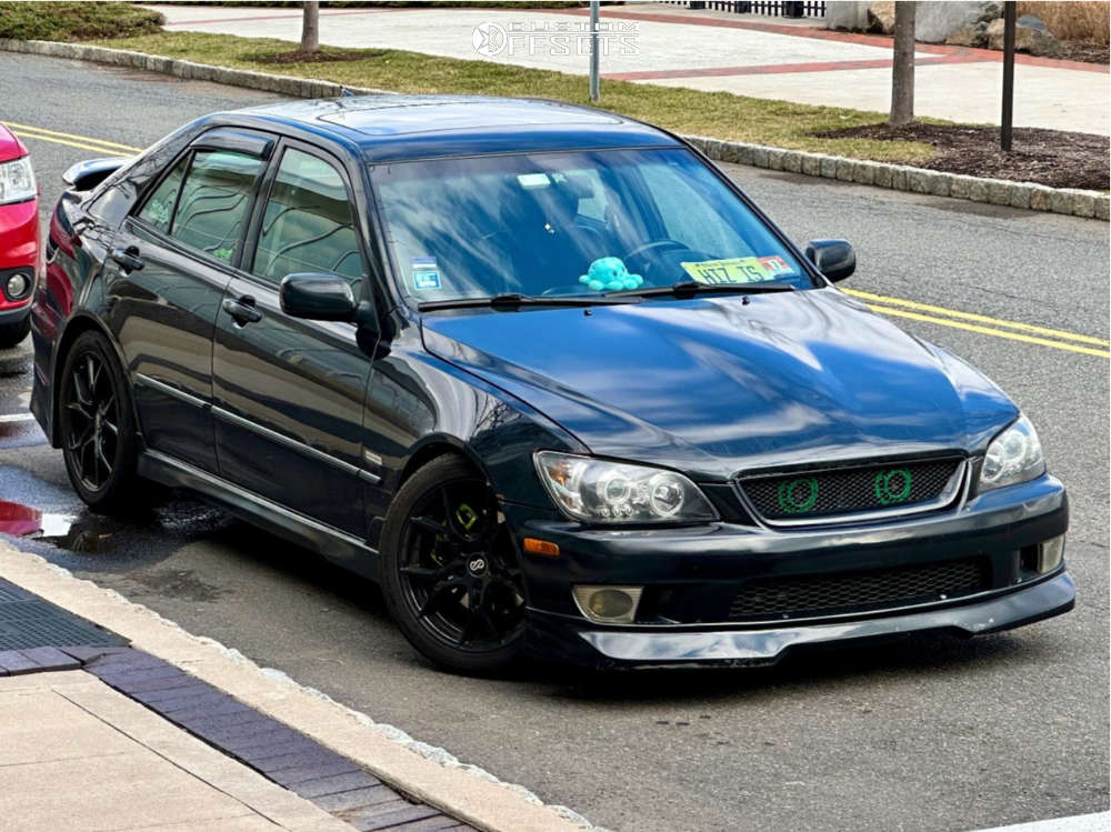 2004 Lexus IS300 with 17x7.5 38 Enkei Vulcan and 225/45R17 General G ...