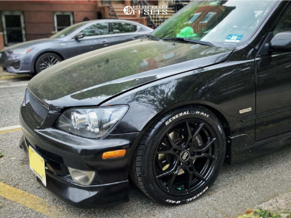 2004 Lexus IS300 with 17x7.5 38 Enkei Vulcan and 225/45R17 General G ...