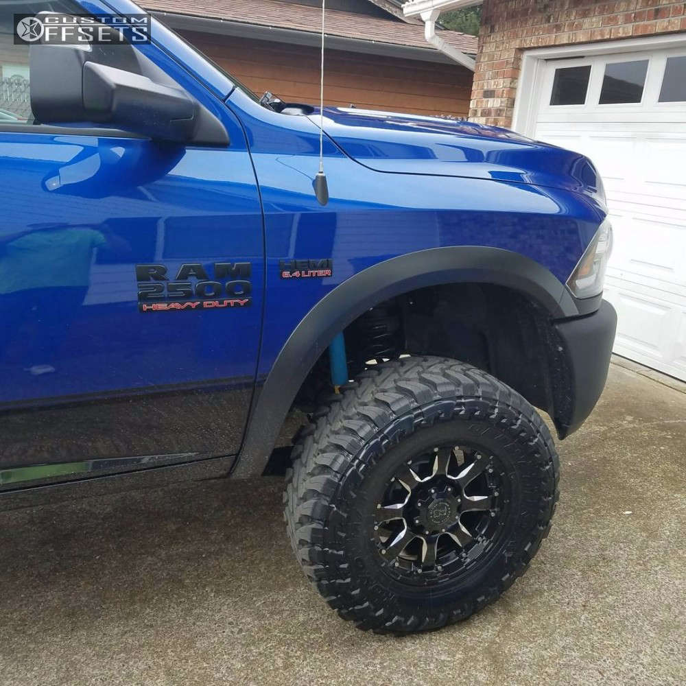 2017 Ram 2500 with 18x9 -12 Black Rhino Sierra and 35/12.5R18 Toyo ...