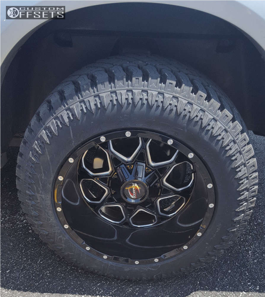 2013 Ram 1500 with 20x12 -44 Scorpion SC10 and 33/12.5R20 Atturo Trail Blade XT and Leveling Kit ...