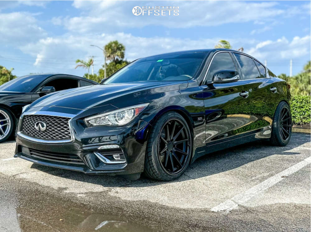 2019 INFINITI Q50 with 19x9.5 20 Ferrada Fr4 and 255/35R19 Ohtsu Fp8000 ...