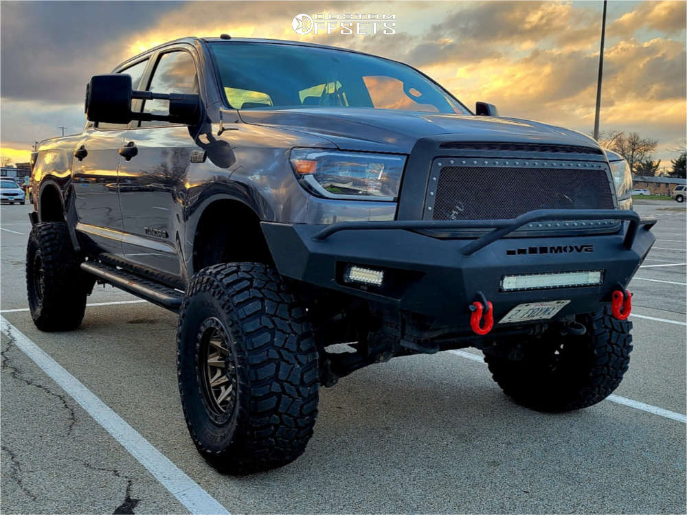 2013 Toyota Tundra with 17x9 -12 Fuel Covert and 37/13.5R17 Cooper ...