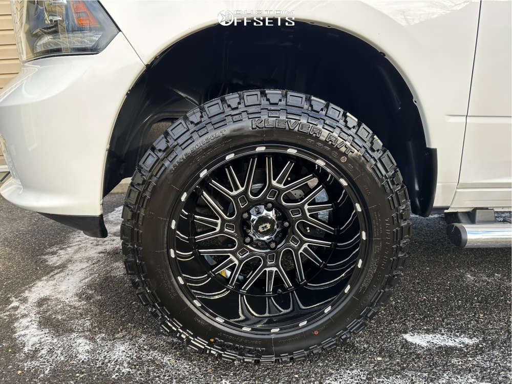 2018 Ram 1500 with 20x12 -51 Vision Brawl and 33/12.5R20 Kenda Klever R ...