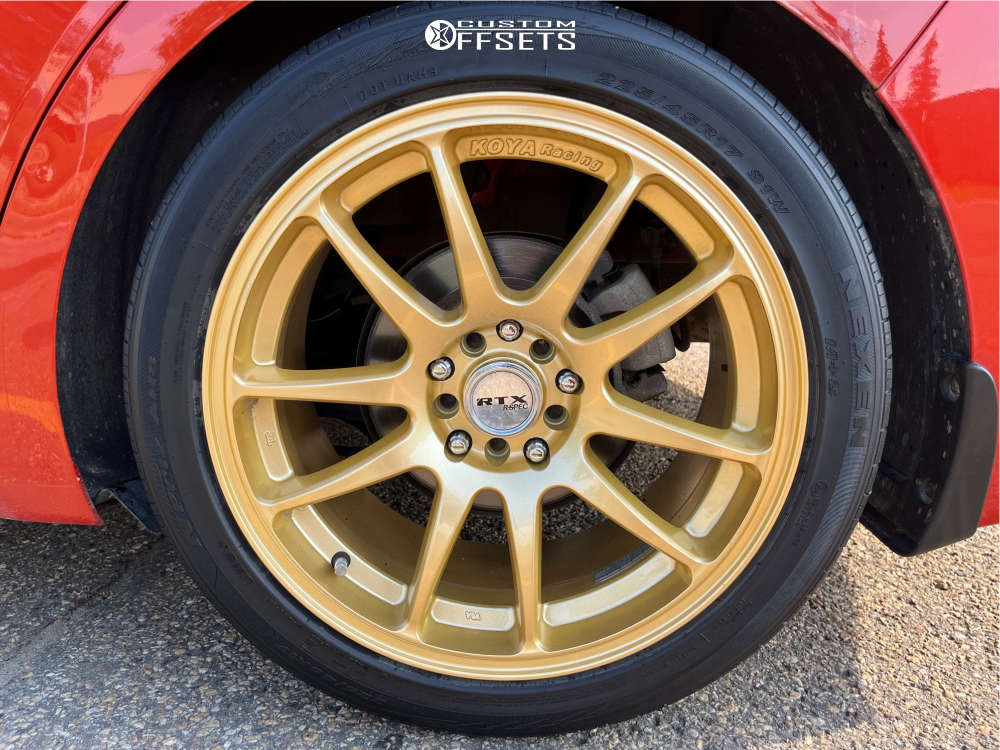 2017 Hyundai Elantra with 17x8 35 RTX R-Spec Stag and 225/45R17 Nexen N ...