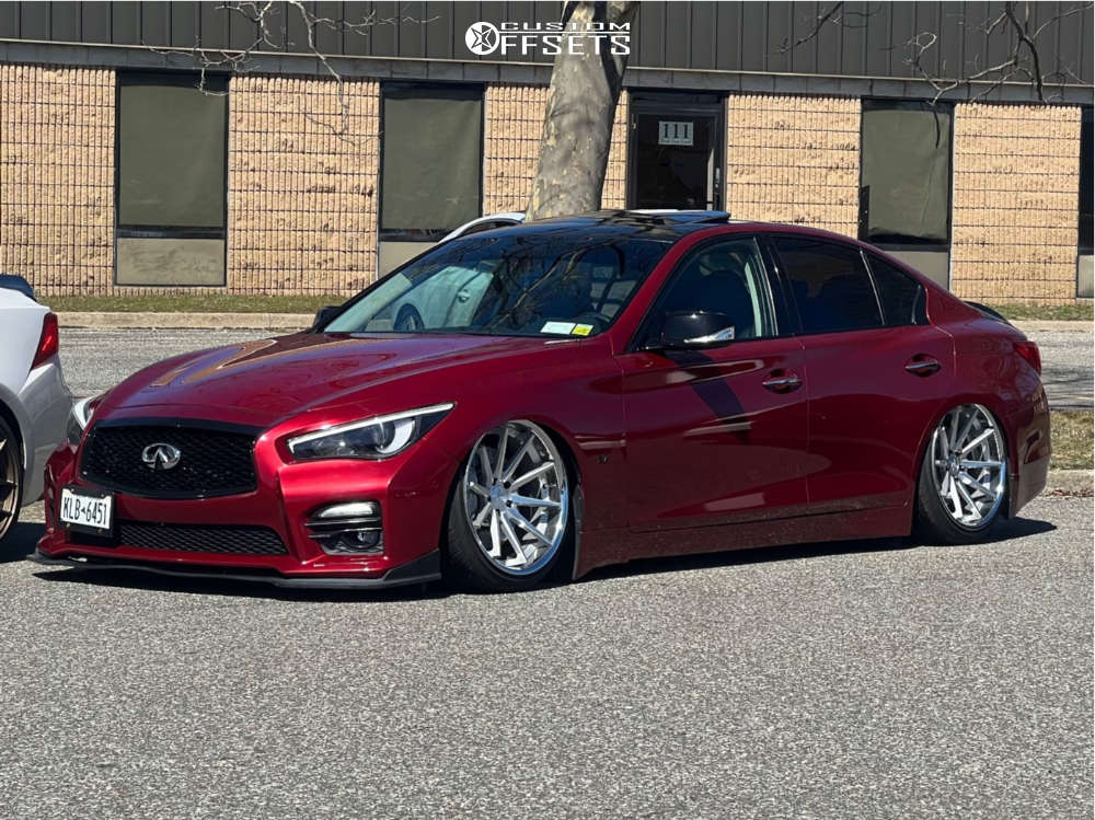 2015 INFINITI Q50 with 20x10.5 25 Ferrada Fr4 and 245/35R20 Vercelli ...