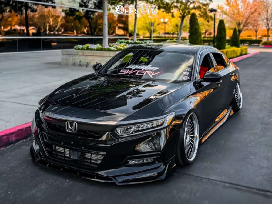 2018 Honda Accord with 19x10 0 Work Emitz and 225/35R19 Ironman Imove ...