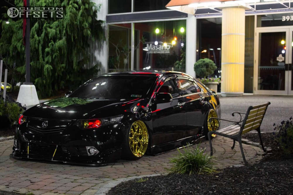 2012 Acura TSX with 19x9.5 15 Aodhan DS01 and 215/35R19 Continental Dws ...