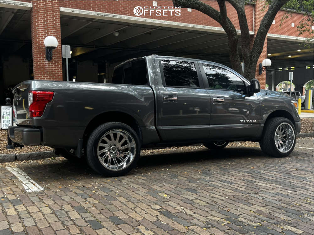 2021 Nissan TITAN with 22x12 -44 Hardcore Offroad Hc17 and 305/40R22 ...