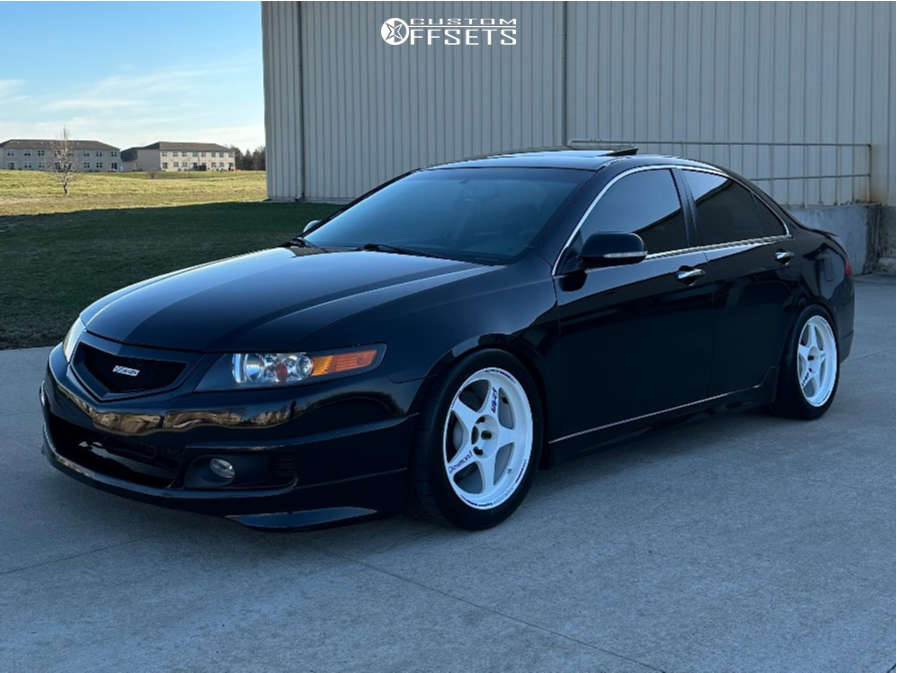 2008 Acura TSX with 17x9 22 Desmond Regamaster Evo II and 255/40R17 ...