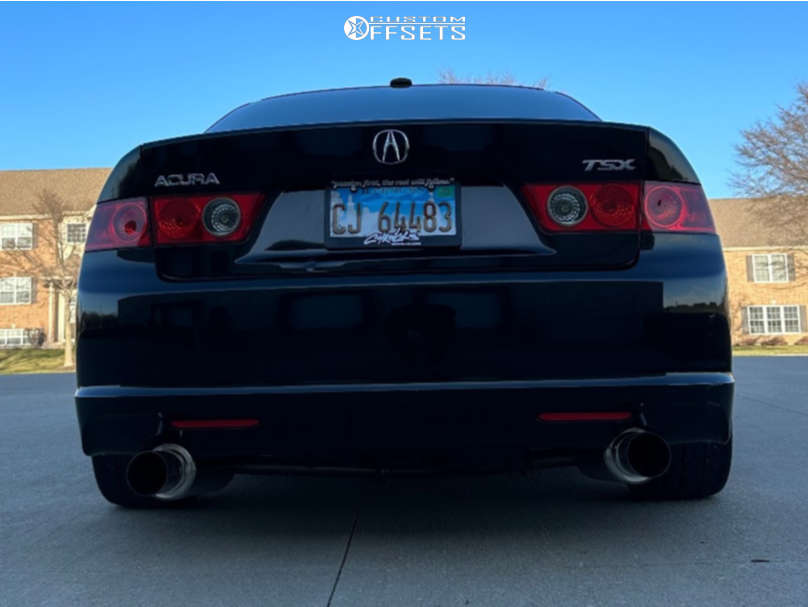 2008 Acura TSX with 17x9 22 Desmond Regamaster Evo II and 255/40R17 ...