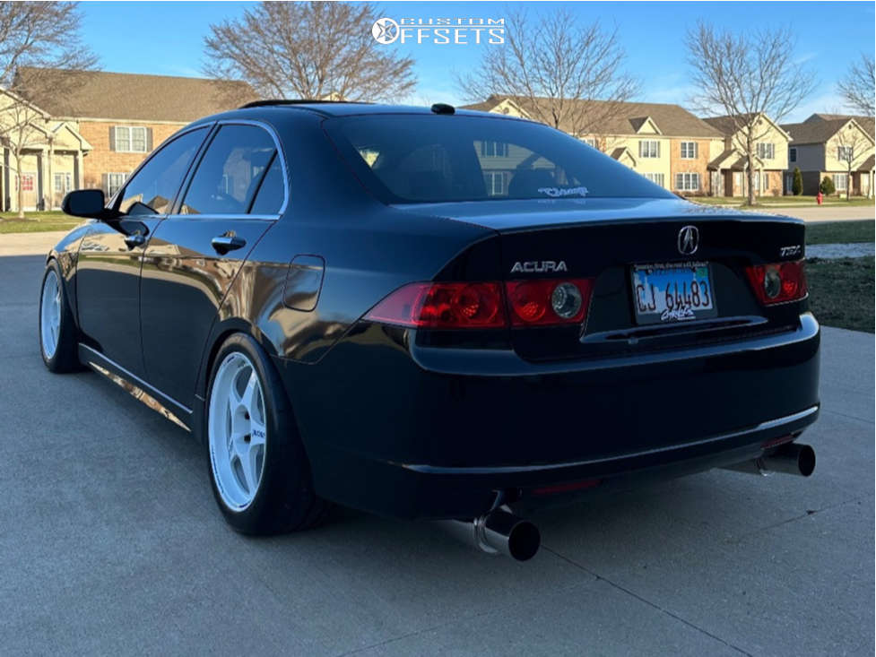 2008 Acura TSX with 17x9 22 Desmond Regamaster Evo II and 255/40R17 ...