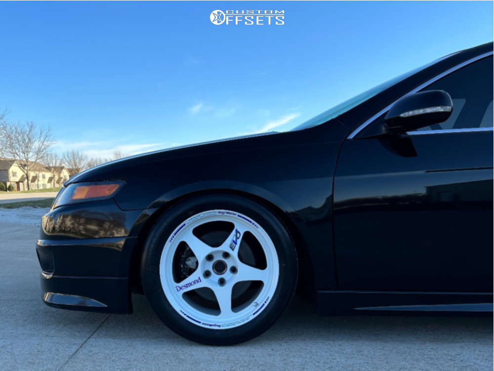 2008 Acura TSX with 17x9 22 Desmond Regamaster Evo II and 255/40R17 ...