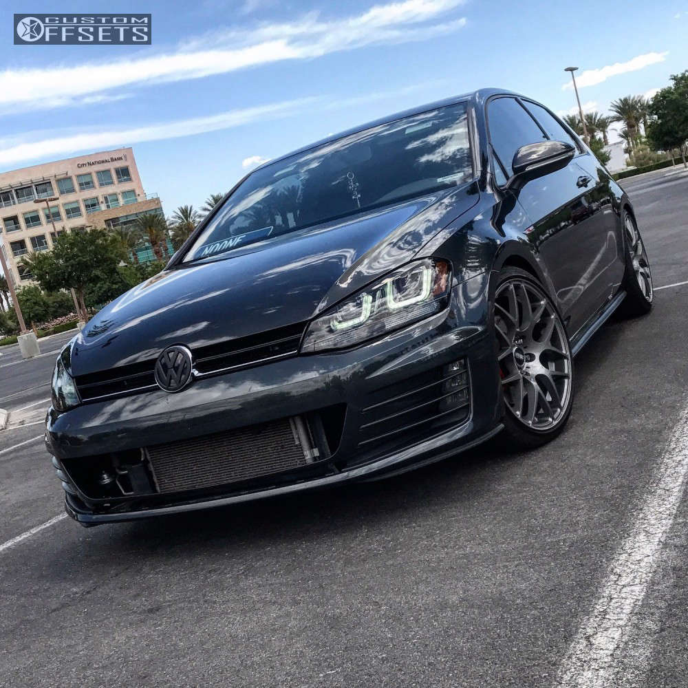 2015 Volkswagen GTI with 19x8.5 45 VMR V710 and 225/35R19 Michelin ...