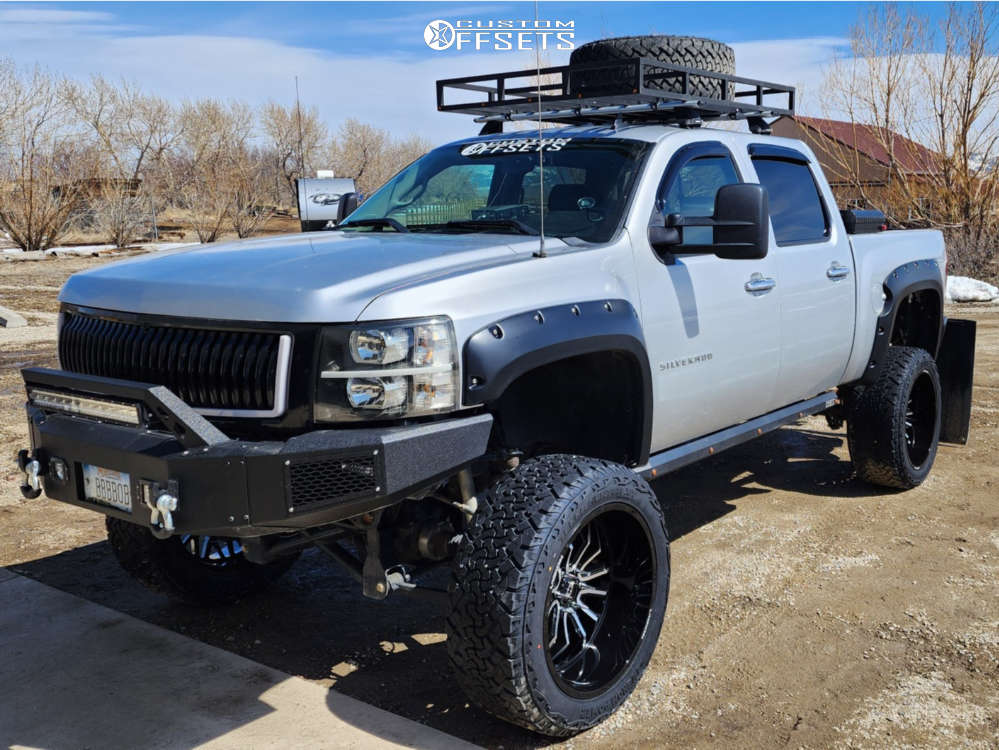 2013 Chevrolet Silverado 1500 with 24x12 -51 Vision Riot and 37/13.5R24 ...