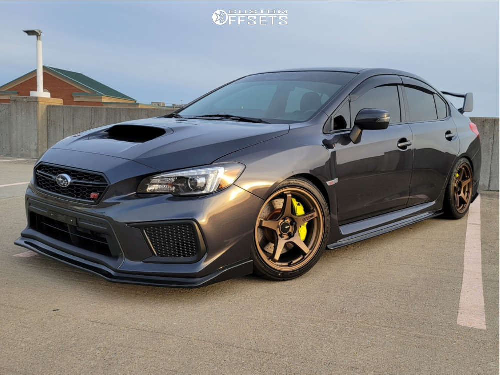 2018 Subaru WRX STI with 18x9.5 38 Enkei Ts-5 and 265/35R18 Falken ...