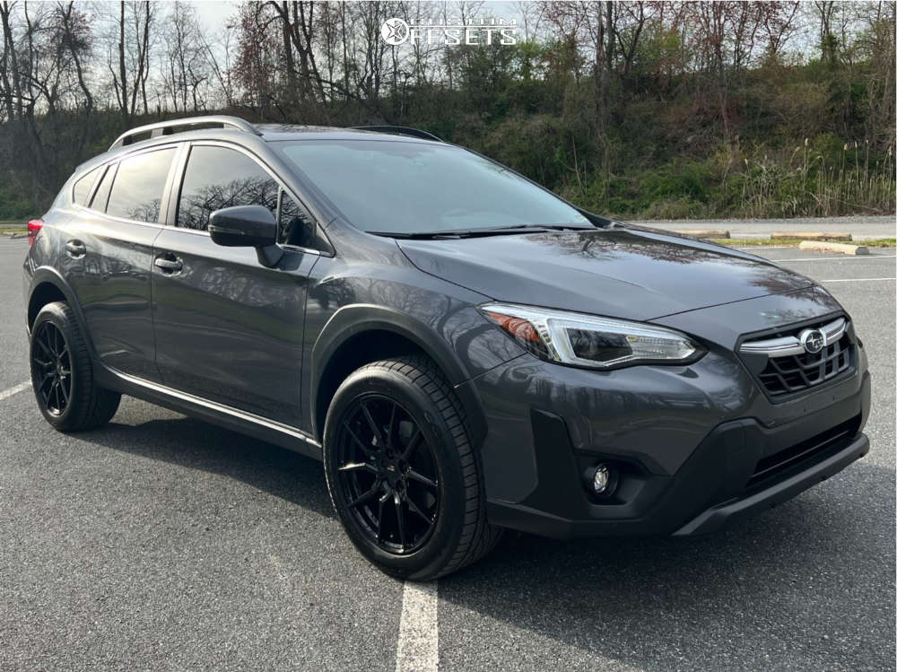 2023 Subaru Crosstrek with 18x8.5 40 Option Lab R716 and 245/50R18 ...