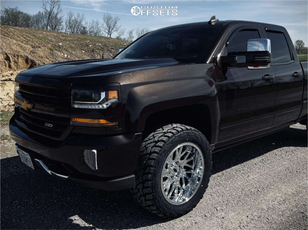 2018 Chevrolet Silverado 1500 with 20x10 -25 Vision Brawl and 33/12 ...