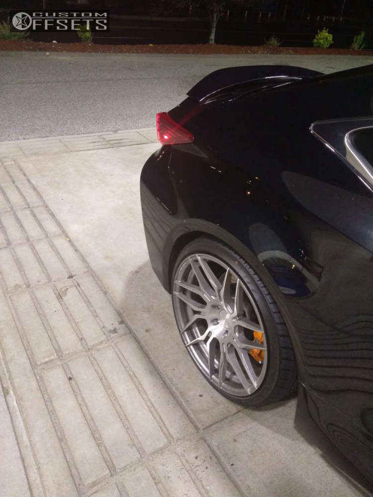 2016 Lexus RC F with 20x9 22 Rohana RFX7 and 245/35R20 Nankang NS-20 ...