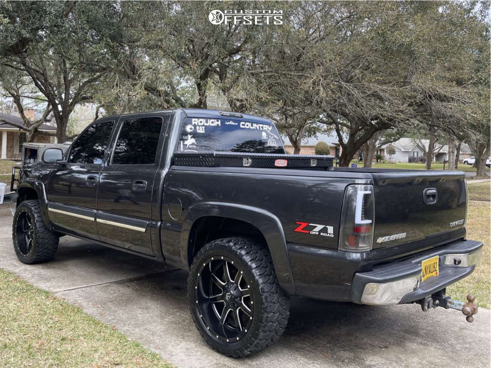 2005 Chevrolet Silverado 1500 with 22x10 -24 Fuel Maverick and 33/12 ...