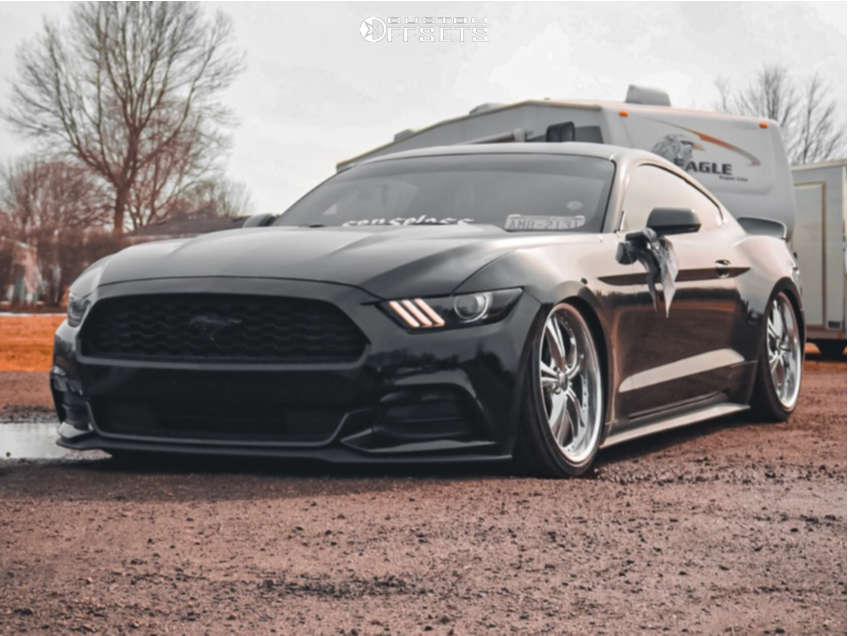 2017 Ford Mustang with 20x8.5 37 Weds Cerberus 2 and 245/35R20 Lexani ...