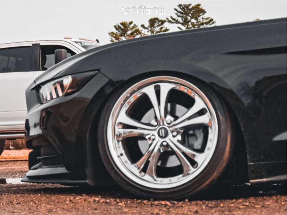 2017 Ford Mustang with 20x8.5 37 Weds Cerberus 2 and 245/35R20 Lexani ...