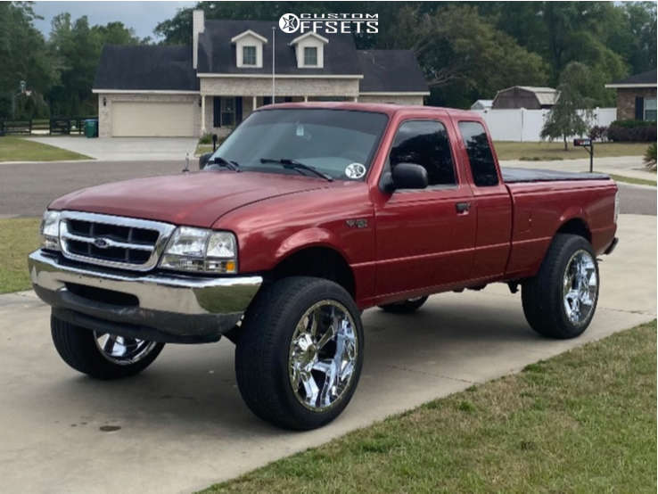 1999 Ford Ranger with 22x12 -44 Karma Offroad K23 and 305/45R22 ...