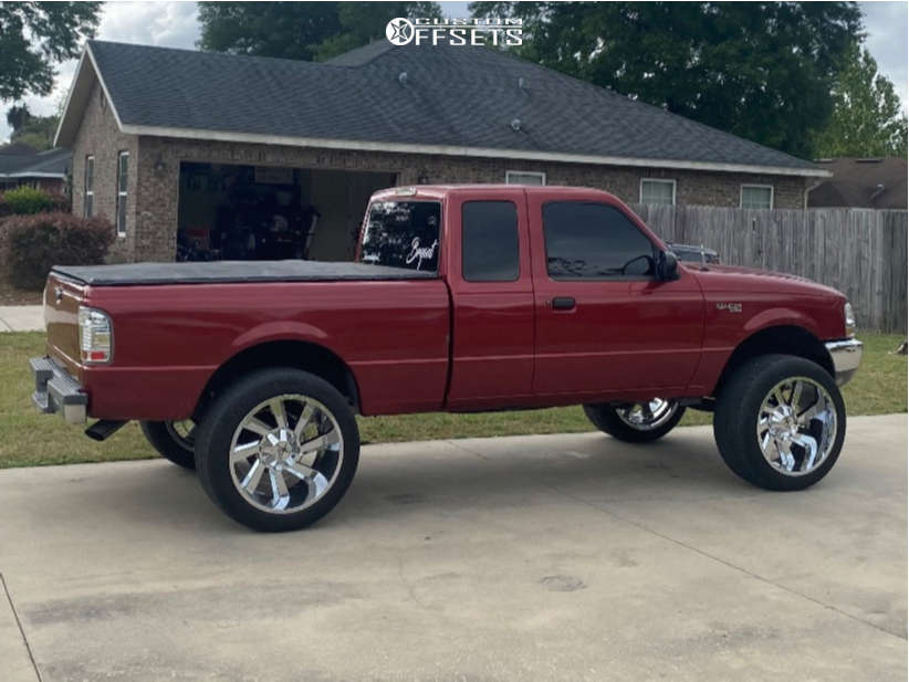 1999 Ford Ranger with 22x12 -44 Karma Offroad K23 and 305/45R22 ...