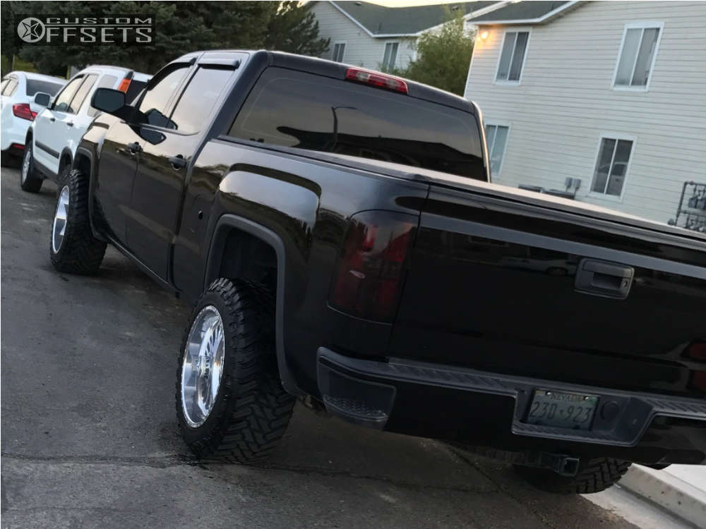 2014 GMC Sierra 1500 with 20x12 -40 American Force Octane Ss and 33/12 ...