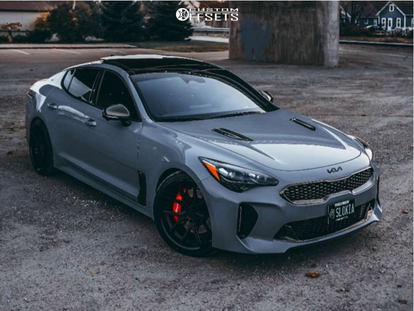 2022 Kia Stinger with 20x9 35 Ferrada Fr2 and 245/35R20 Ohtsu Fp8000 and Lowering Springs ...