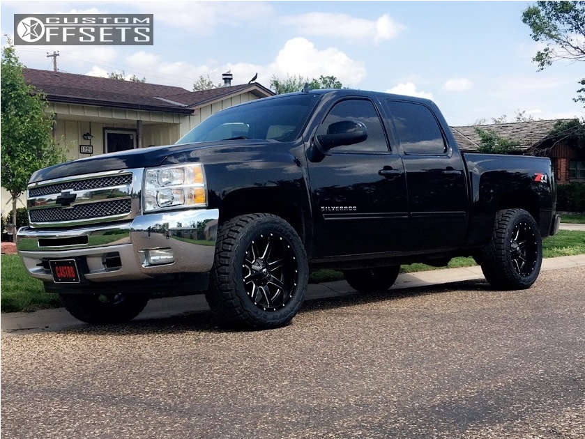 2012 Chevrolet Silverado 1500 with 20x10 -12 Fuel Maverick and 33/12 ...